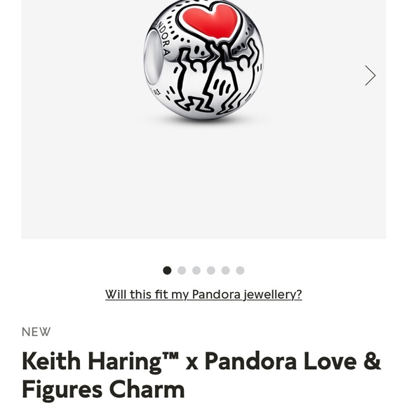 Pandora | Jewelry | Keith Haring X Pandora Love Figures Charm | Poshmark